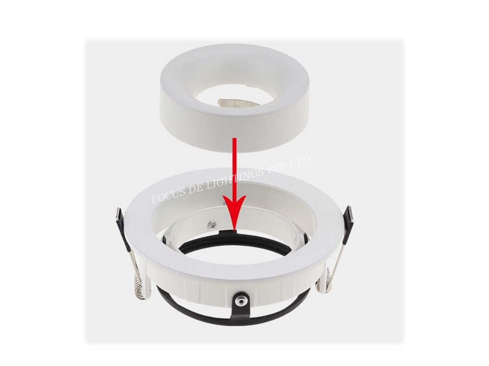 DL 135 SERIES DESIGNER RECESSED SPOTLIGHT 135 -CONCAVE ROUND - FOCUS DE ...