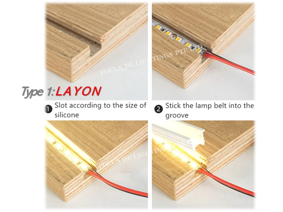 FLEXIBLE SILICONE COVER DIFFUSER FOR FOR LED STRIP -SUITABLE FOR 8MM-1 ...