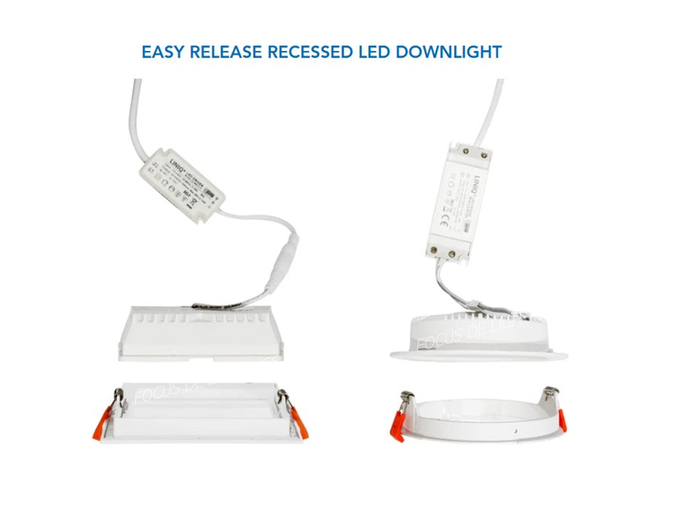 LINIQ 8801 Detachable Recessed Led Downlight 12w -Round - FOCUS DE ...