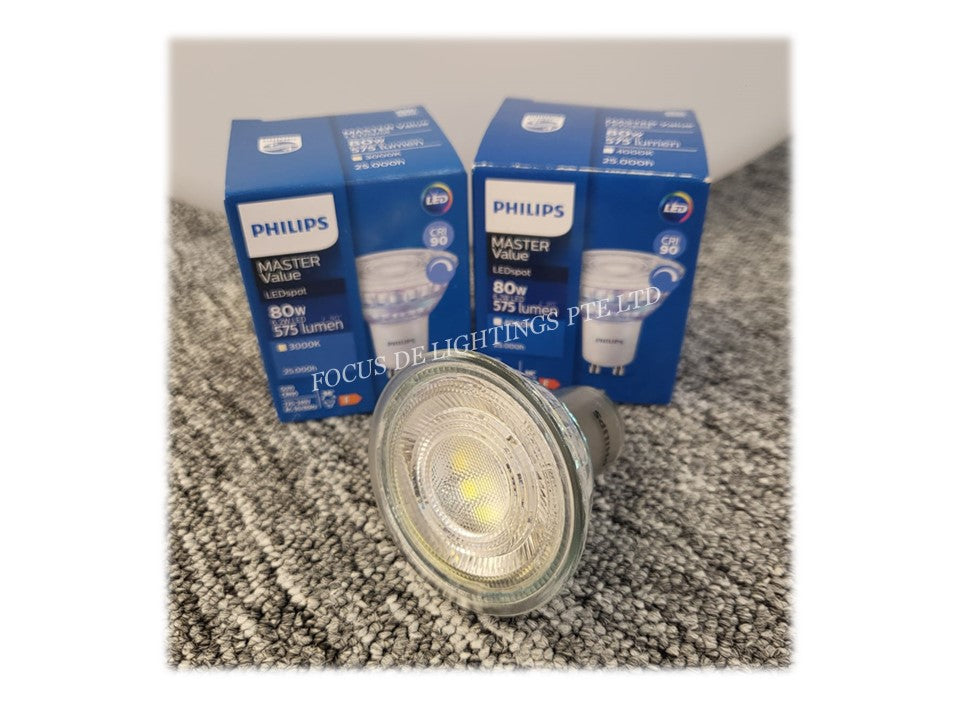 PHILIPS MASTER GU10 LED 6.2W LED -DIMMABLE (2700k/3000k/4000k) - FOCUS ...