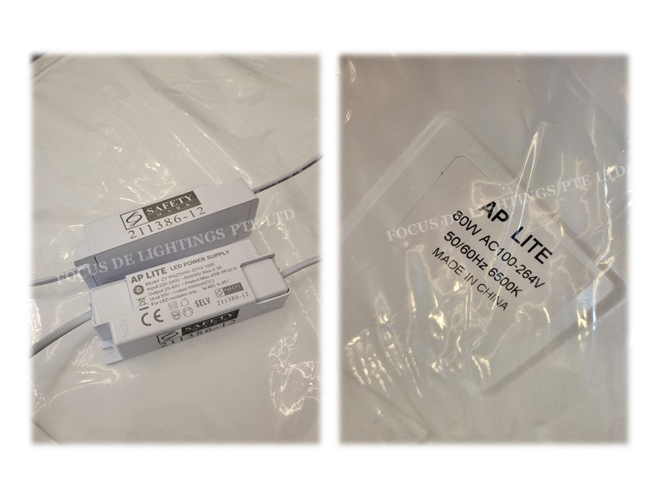 AP-LITE COMMERCIAL OFFICE LED PANEL 80W (2FTX4FT) TUV CERT - FOCUS DE ...