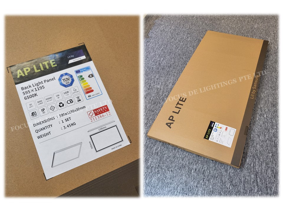 AP-LITE COMMERCIAL OFFICE LED PANEL 80W (2FTX4FT) TUV CERT - FOCUS DE ...