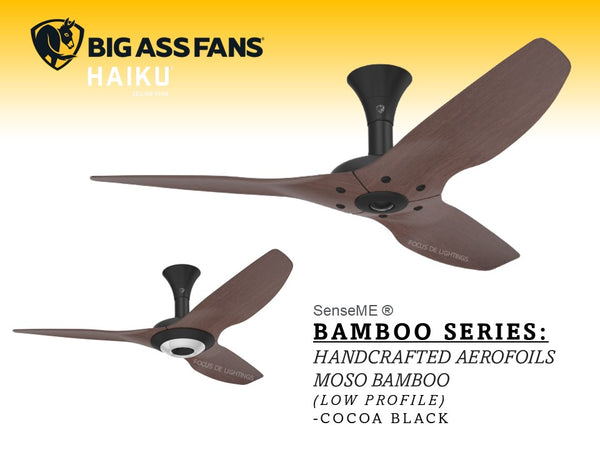 *GEN4* HAIKU H SERIES -COCOA BLACK 52"/60" (LOW PROFILE) - FOCUS DE ...