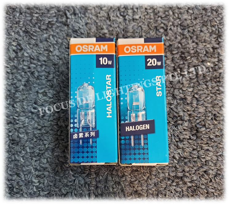 OSRAM HALOGEN 12V G4 64415 10W / G4 64425 20W / GU6.35 64440 50W ...