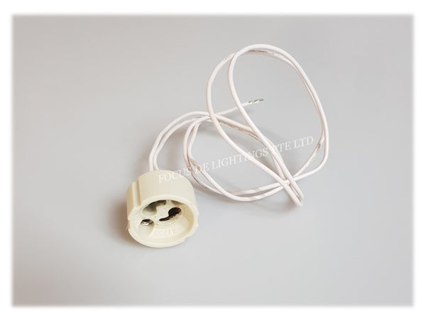 GU10 HOLDER -CERAMIC GU10 HOLDER (LONG WIRE) - FOCUS DE LIGHTINGS PTE LTD