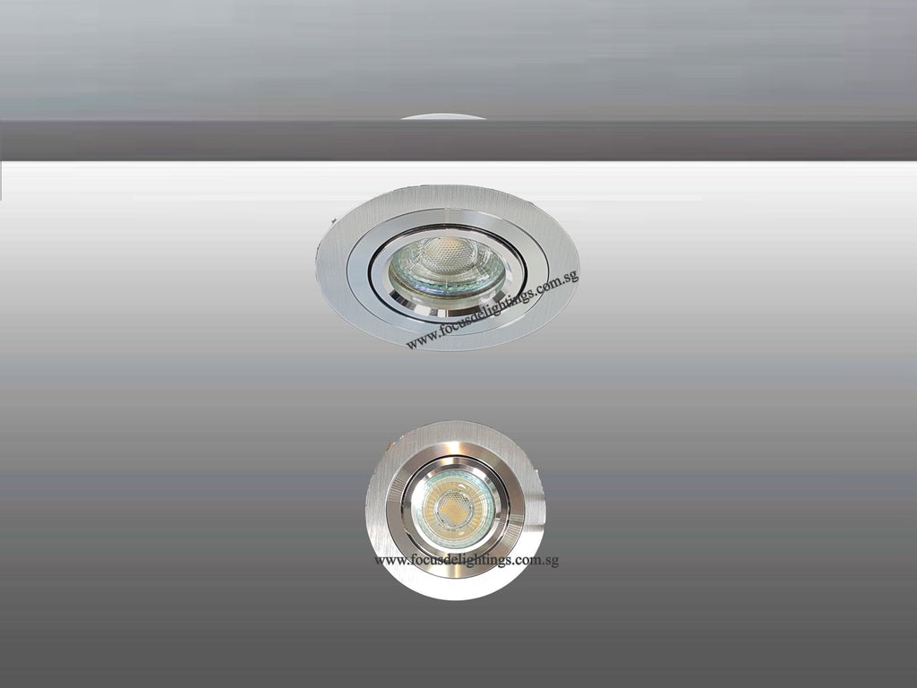DL 1345 SERIES (ROUND) ADJUSTABLE RECESSED LIGHTING (GU10) -6 COLOURS ...