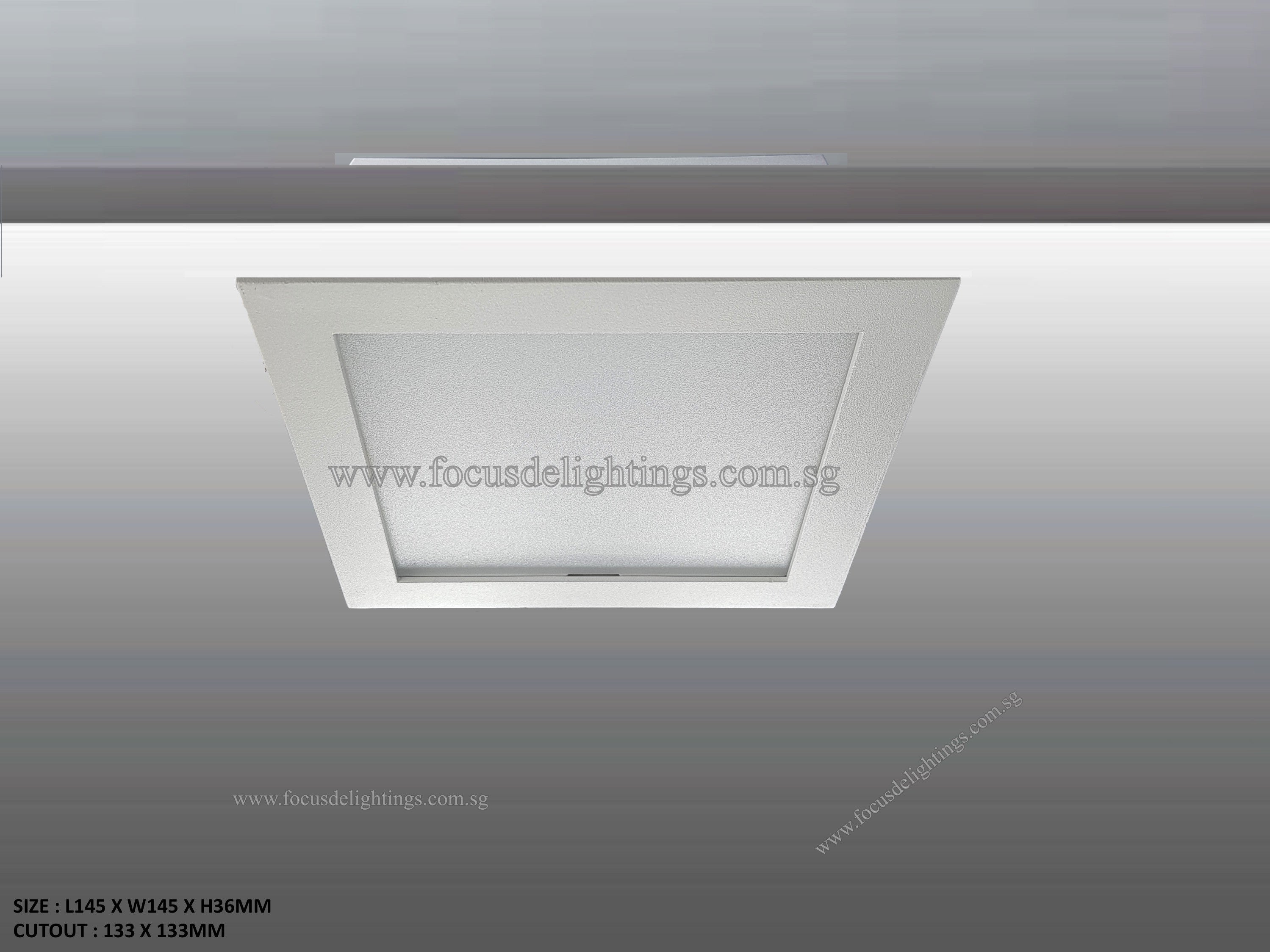 Detachable -Recessed Led Downlight 15w -Square 5" - FOCUS DE LIGHTINGS ...