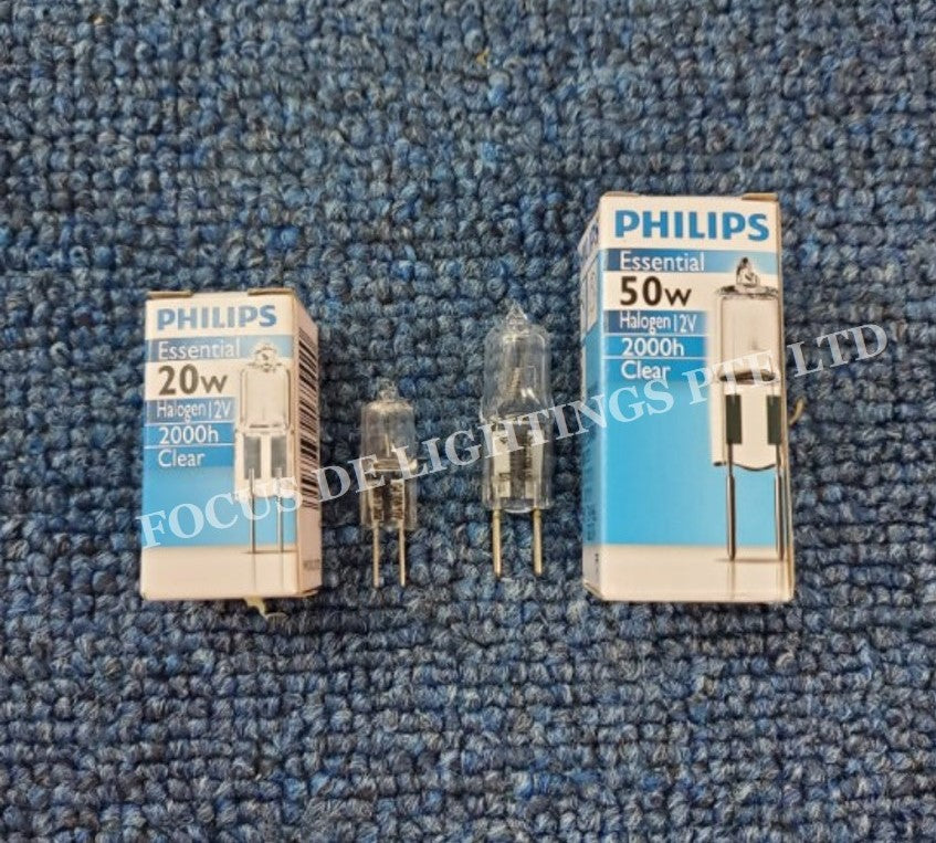 PHILIPS ESSENTIAL 12V HALOGEN G4 GU6.35 BULB (10W / 20W / 50W) - FOCUS ...