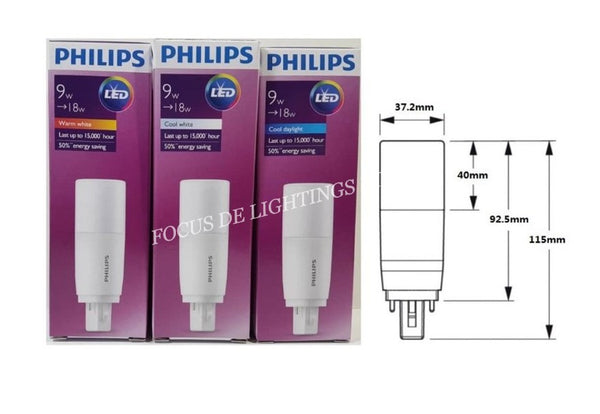 PHILIPS PLC LED STICK VERTICAL 7.5W OR 9W (WARM/COOL OR DAY) - FOCUS DE ...