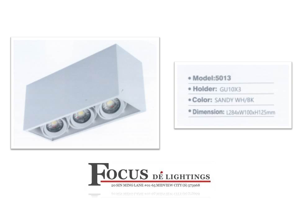 COMPACT CEILING LAMP BOXY 5011/1L 5012/2L 5013/3L ( WHITE/BLACK ...