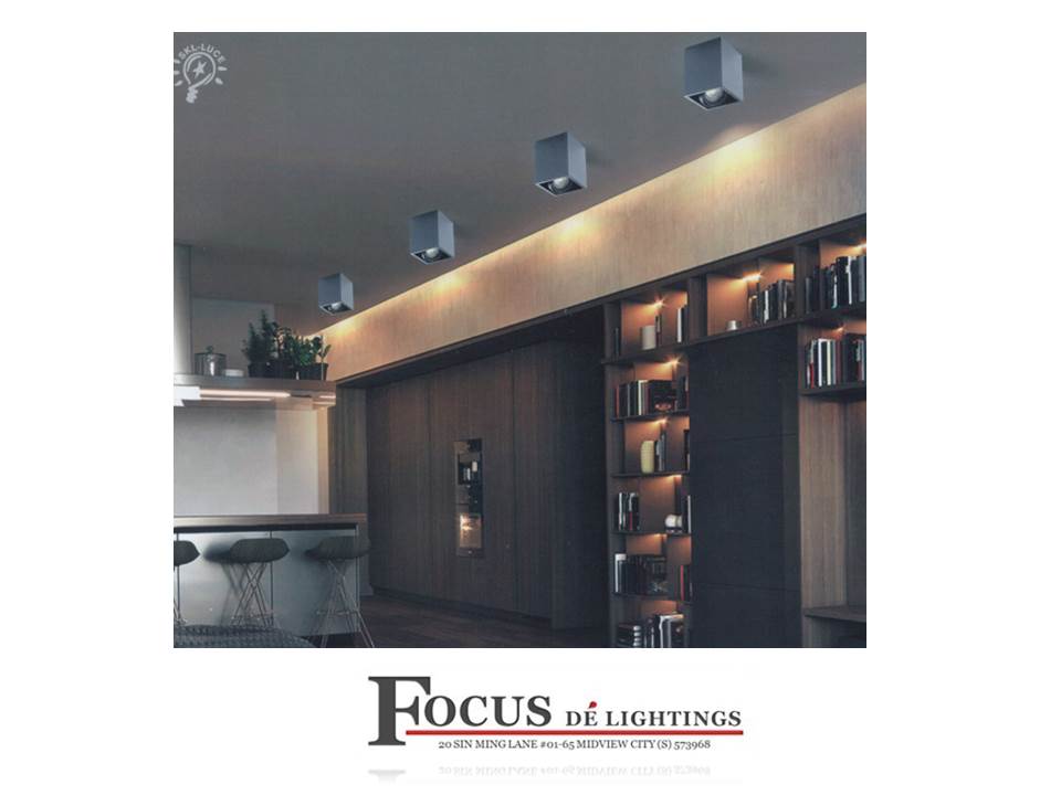 COMPACT CEILING LAMP BOXY 5011/1L 5012/2L 5013/3L ( WHITE/BLACK ...