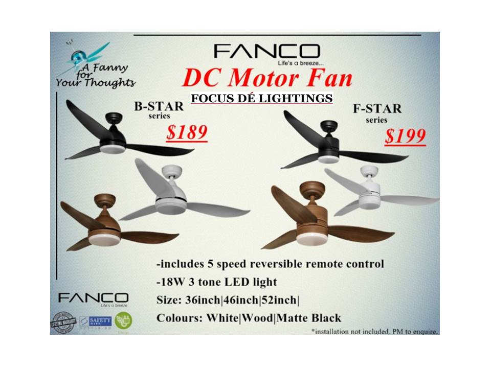 FANCO FANS - FOCUS DE LIGHTINGS PTE LTD